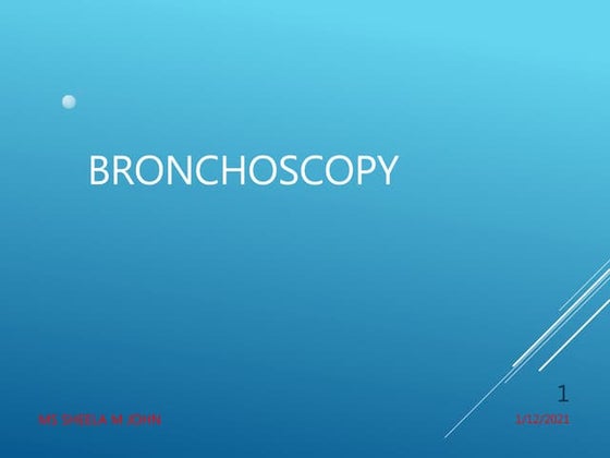 Bronchoscopy ppt | PPT