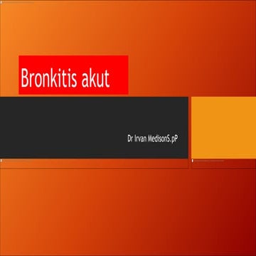 Bronkitis-Akut-.pdf menjelaskan menengenai pengertian | PDF