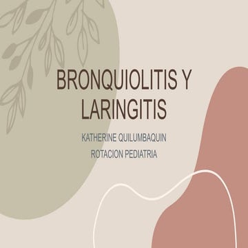 Bronquiolitis Y Laringitis Pptx