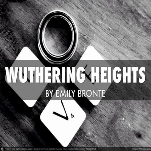 Wuthering Heights by Emily Bronte | PPT | Fiction | Books and Literature