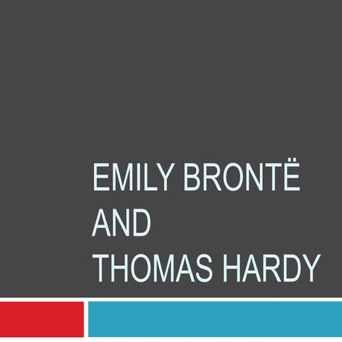 Bronte, hardy | PPTX | Poetry | Books and Literature