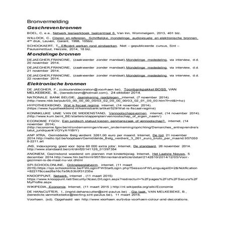 Bronvermelding | DOCX