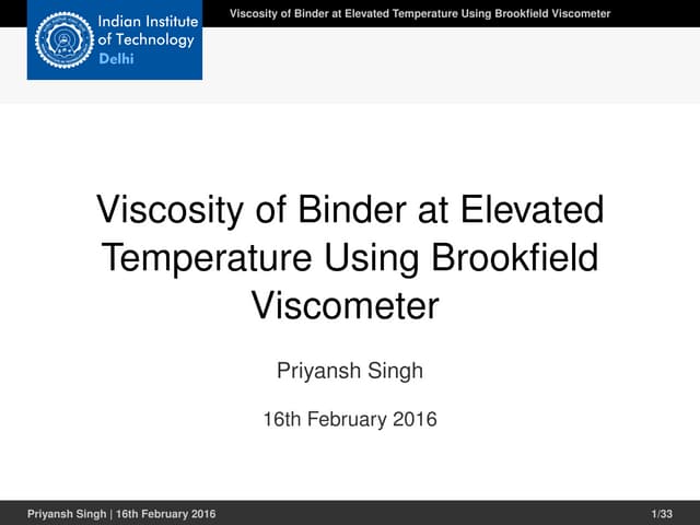 Brookfield SOP and Validation | PPTX