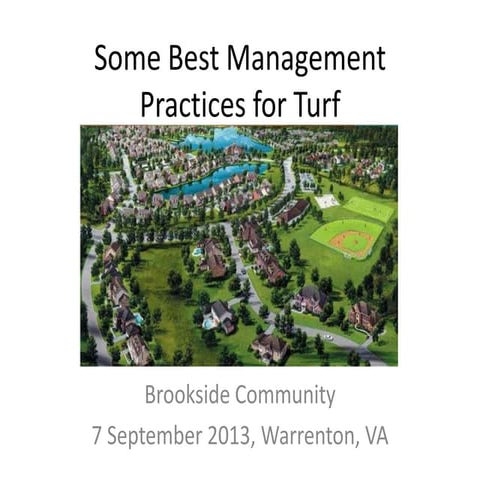 Some Best Management Practices for Turf | PPTX