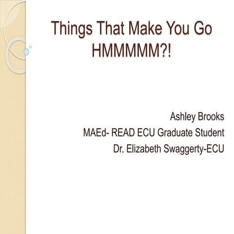 Inferences: Things that make you go hmmmmm | PPTX