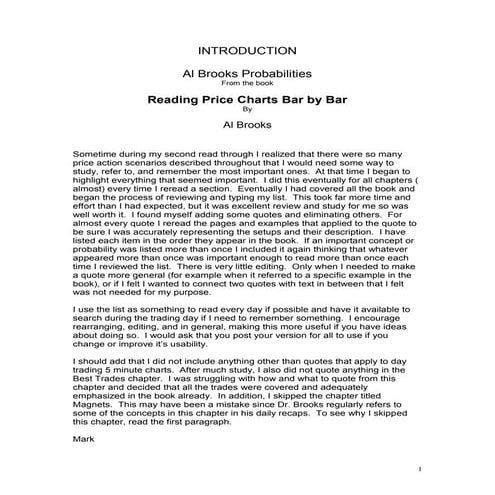 BrooksProbabilities.doc