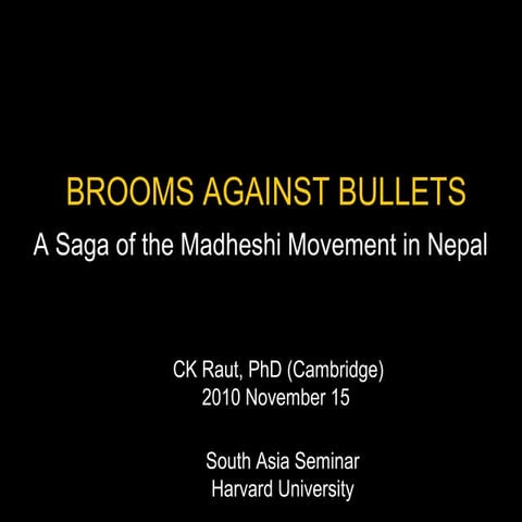 Brooms Against Bullets - Presentation Slides | PPT