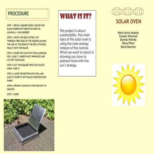 Brochure solar oven | DOCX