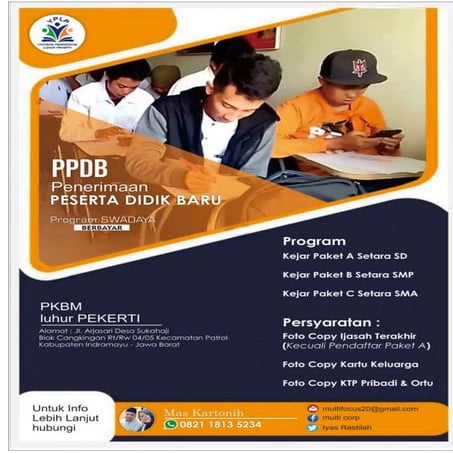 CONTOH BROSUR PPDB | DOCX