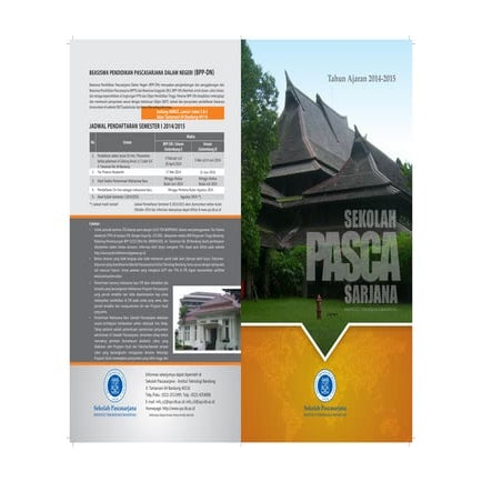 Brosur S2 ITB 2014 | PDF