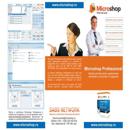 Prezentare program gestiune facturare Microshop Professional | PDF