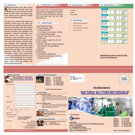 pelatihan Basic Surgical Skill course for healthcare | PDF