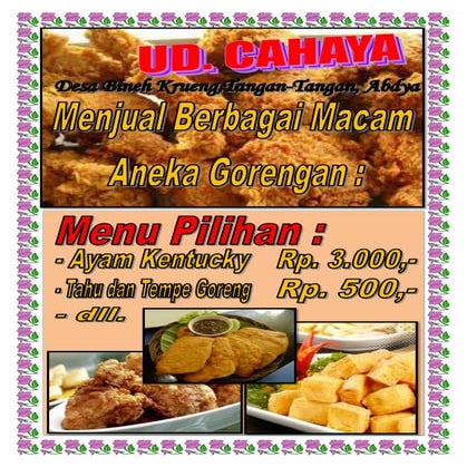 Brosur gorengan | DOCX