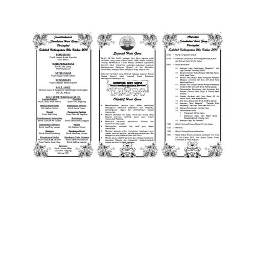 Brosur program sayangi sekolah anda | DOCX