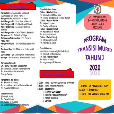 BROSUR PROGRAM TRANSISI TAHUN 1 2020 - Copy.ppt