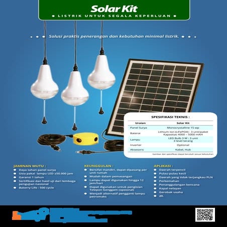 Solar Kit - Solusi praktis penerangan dan kebutuhan minimal listrik ...