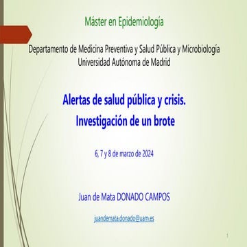 Estudio de brote | PPTX