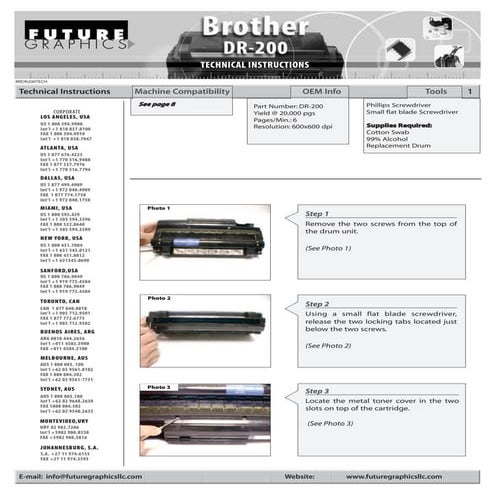 Brother 720 dr 200 | PDF