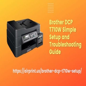 Brother dcp t710 w setup | PPT