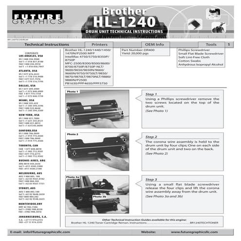 Brother hl 1240 drum | PDF