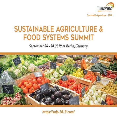 Broucher sustainable agriculture 2019 | PPT