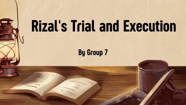 JOSE RIZAL: TRIAL, EXECUTION AND MARTYRDOM | PPTX