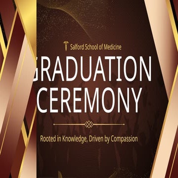 Brown and Gold Modern Elegant Formal Classy School Awarding Graduation ...