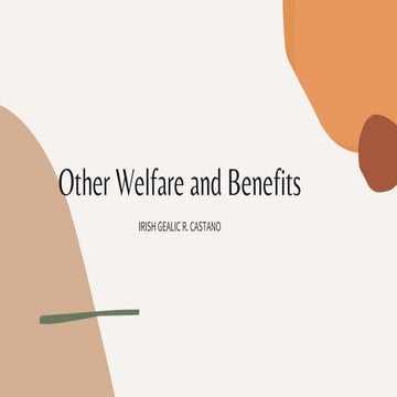 Government Other Welfare and Benefits | PPT