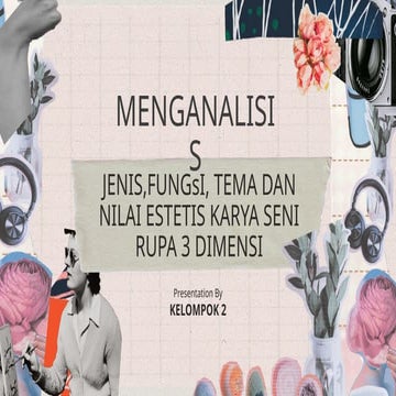 MENGANALISIS SENI RUPA 3D materi SENI budaya SMA | PPTX