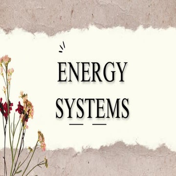 Energy systems | PPT