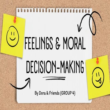 FEELINGS AND MORAL DECISION-MAKING IN ETHICS | PPTX