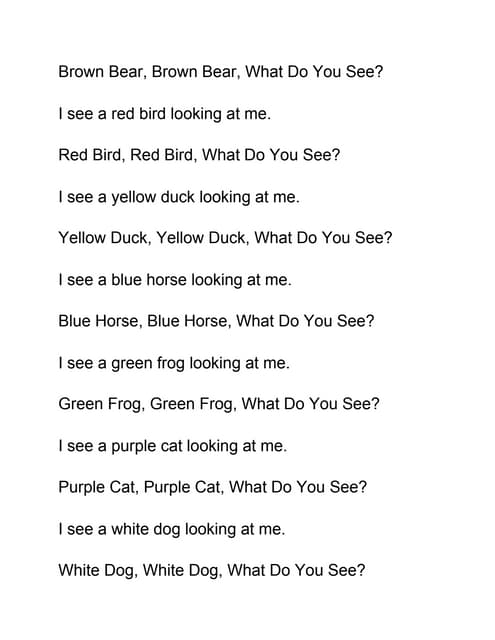 Brown Bear, Brown Bear, What Do You See | PPT