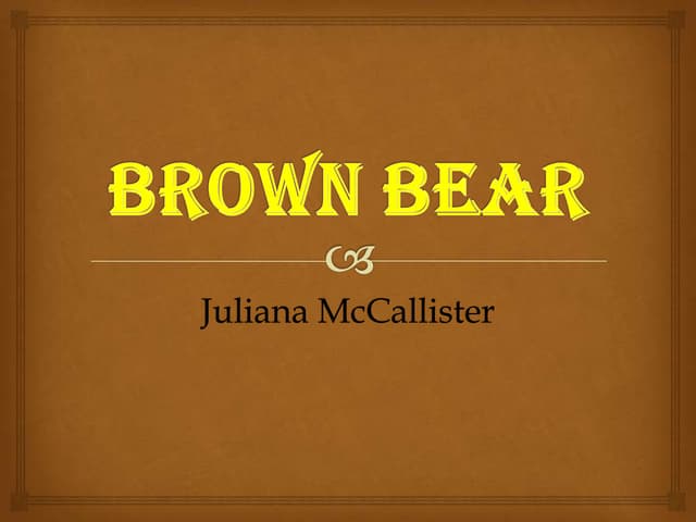 Brown bear, brown bear what do you see.ppt
