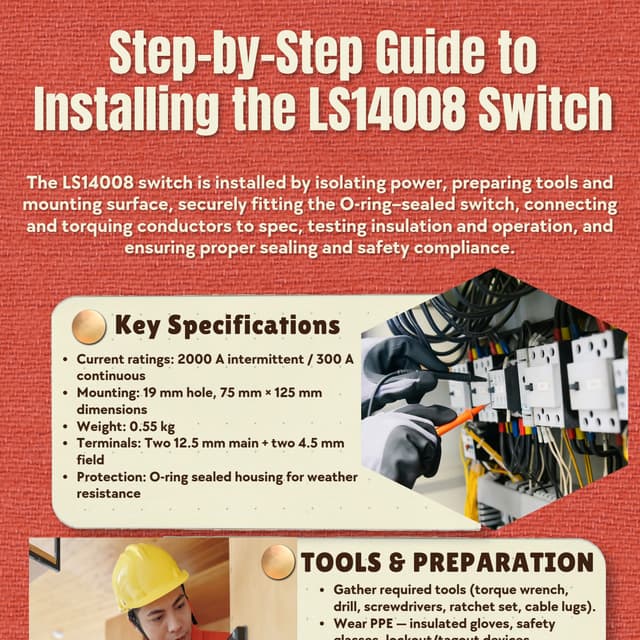Step by Step Guide to Installing the LS14008 Switch | PDF