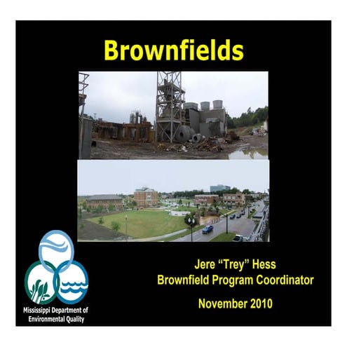 Brownfields in Mississippi | PDF | Land and Farms | Real Estate