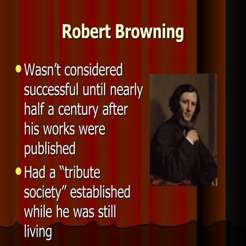 Robert and Elizabeth Browning | PPT
