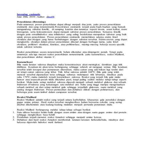 Browning enzimatis | DOCX