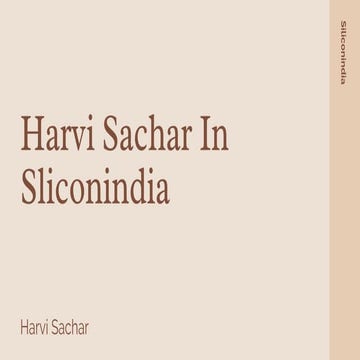 Harvi Sachar | PDF