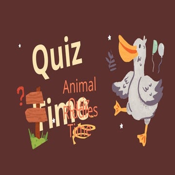 Interactive Animal Riddles Quiz for Kids: Learn and Have Fun | PPTX