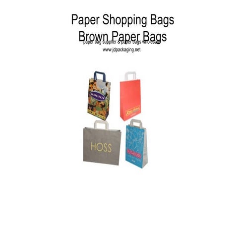 Brown paper bags | PPT