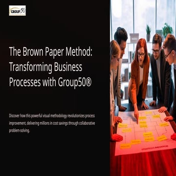 Unlock Process Clarity with the Brown Paper Method | PPTX