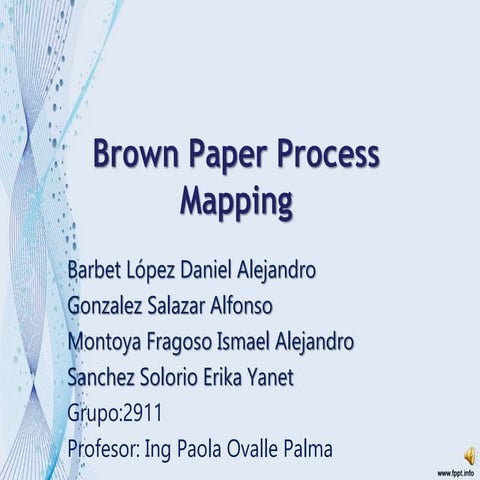 Brown paper process mapping | PPTX