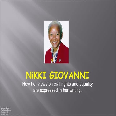 Nikki Giovanni | PPT