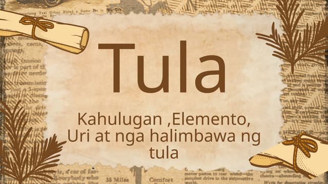 Tula/ Poem | PPTX