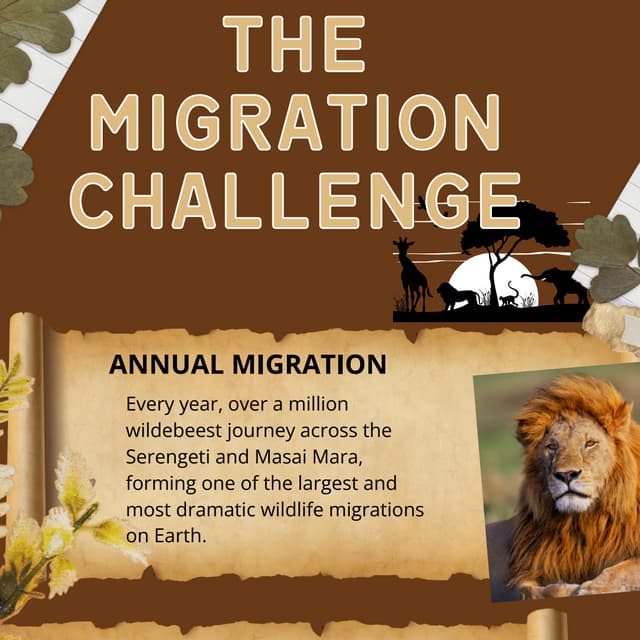 How Wildebeest Survive Predators During Migration | PDF