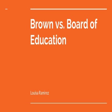 Brown vs. Board of Education | PPT