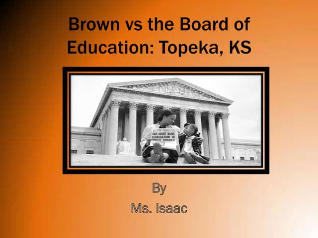 Brown Vs Board Of Education | PPTX