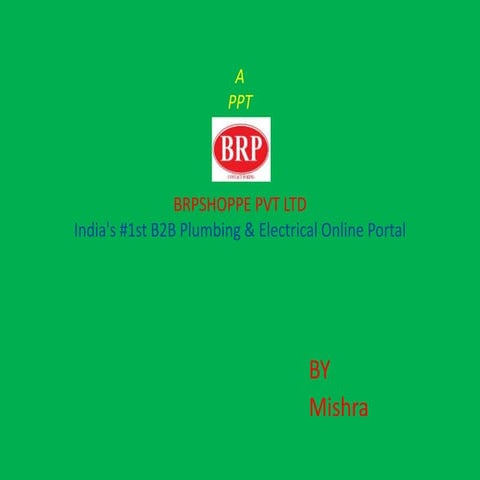 BRP Shoppe Business Presentation | PPT