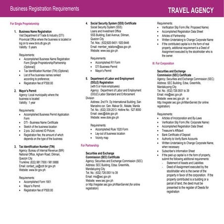 Brr travel agency | PDF