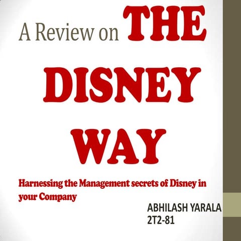 Brs the disney way | PPTX